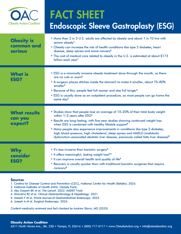 Obesity and Lipid Abnormalities Fact Sheet - Obesity Action Coalition