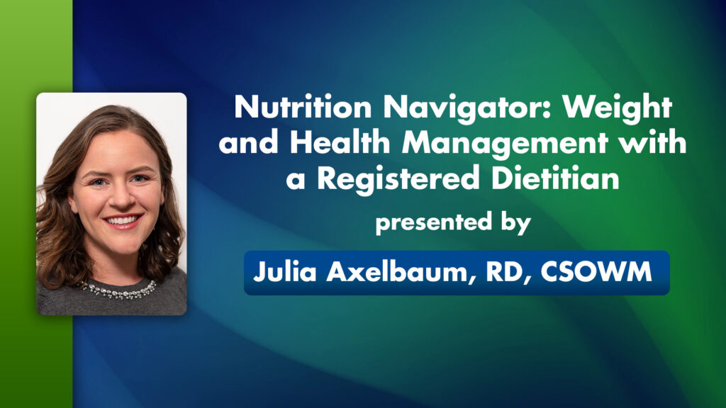 Nutrition Navigator: Weight and Health Management with a Registered ...
