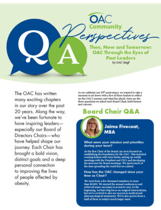 Then, Now and Tomorrow: OAC Through the Eyes of Past Leaders - Obesity ...