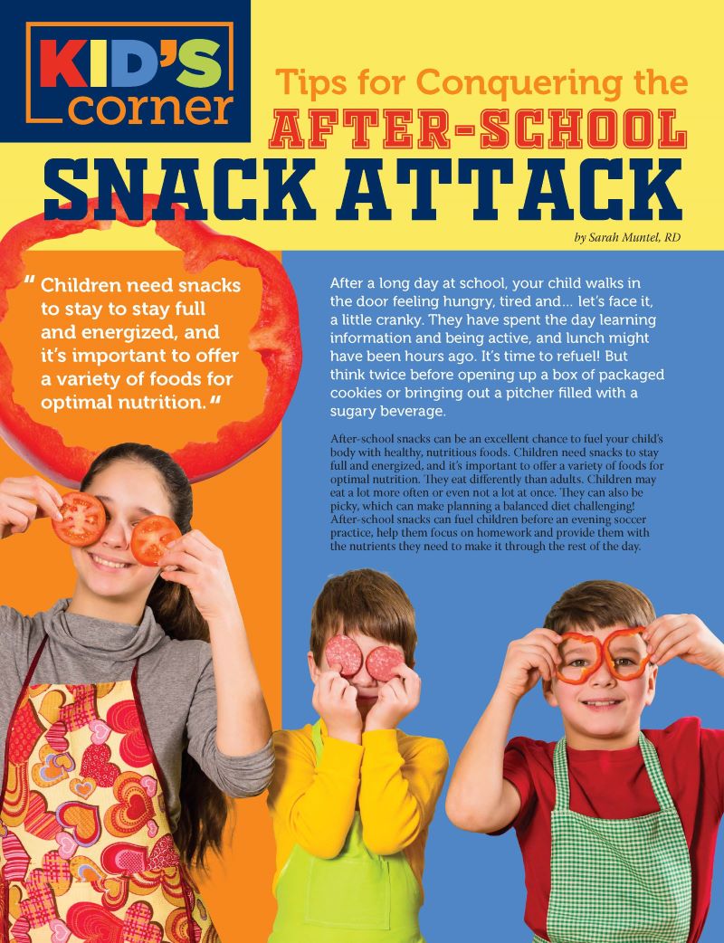 KIDS Corner: Tips for Conquering the After-school Snack Attack ...